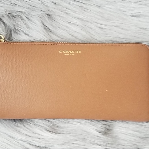 Coach | Bags | Coach Toffee Accordion Zip Around Wallet | Poshmark